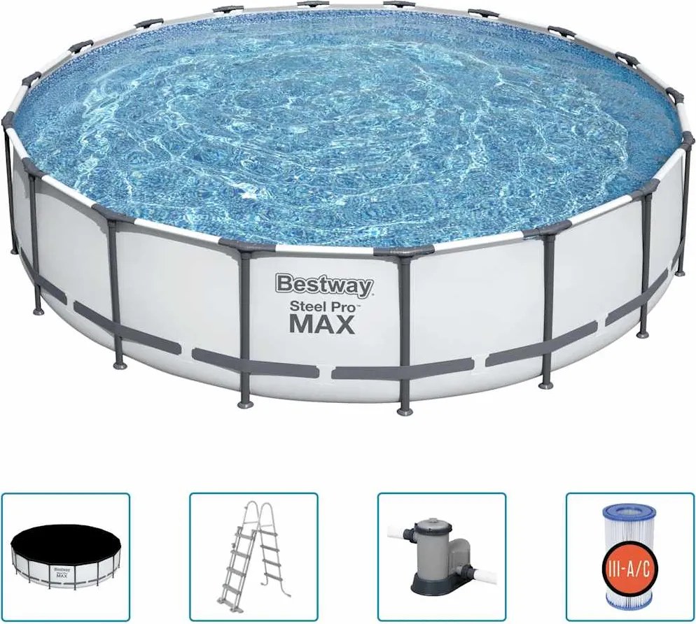 Bestway Bazén Steel Pro MAX s příslušenstvím 549 x 122 cm