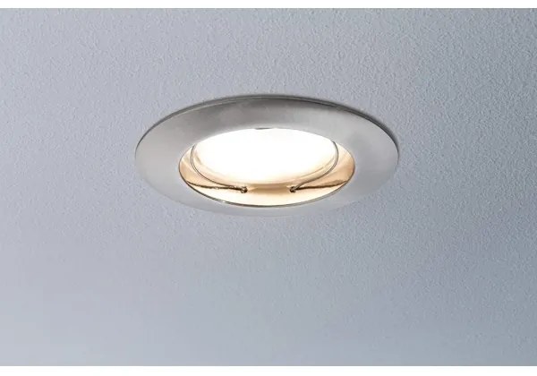 Paulmann 92827 - SADA 3xLED/7W Stmívatelné podhledové svítidlo COIN 230V