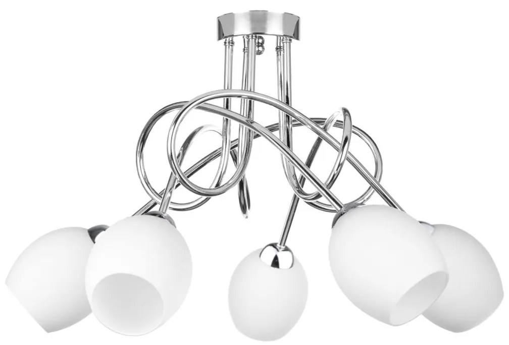 Keter Lighting Přisazený lustr TWIST WHITE 5xE14/40W/230V KE0048