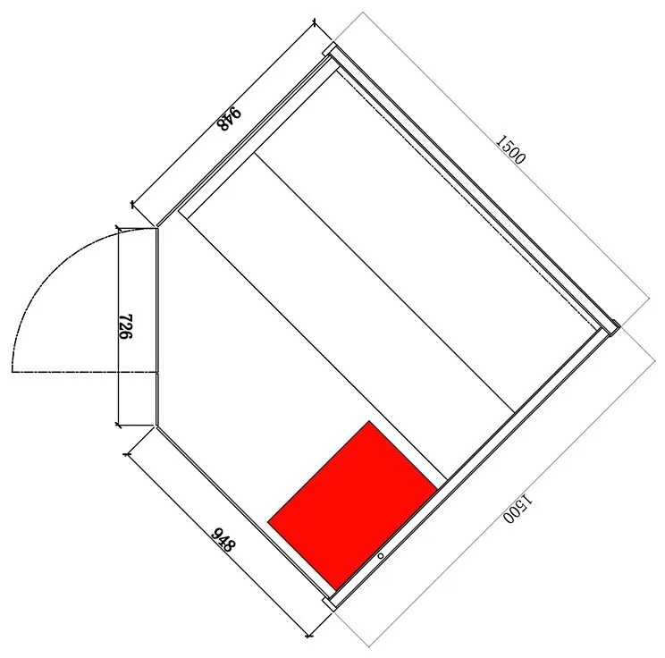 BPS-koupelny Finská sauna Relax  150x150, 4-5 osob