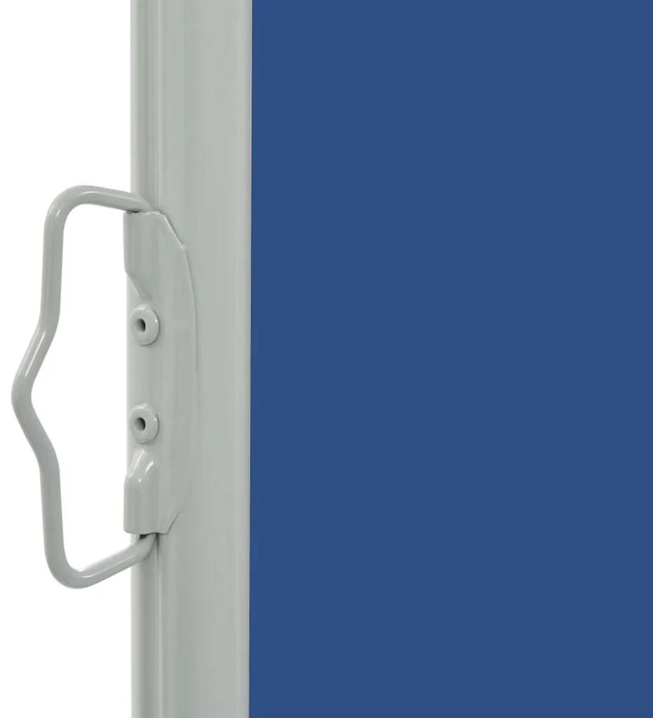 Zatahovací boční markýza / zástěna na terasu 80 x 300 cm modrá - Default Title