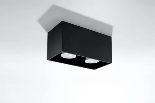 Stropní svítidlo SOLLUX Quad GU10 2x40W bez zdroje SL.0381 černá