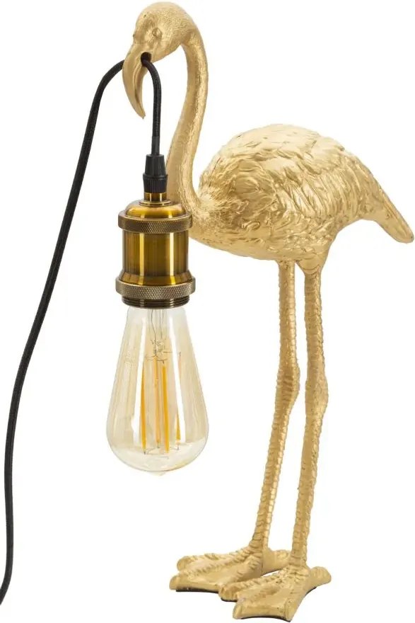 Stolní lampa Flamingo 39,5 cm zlatá