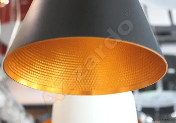 Designový lustr Vita černé/zlaté