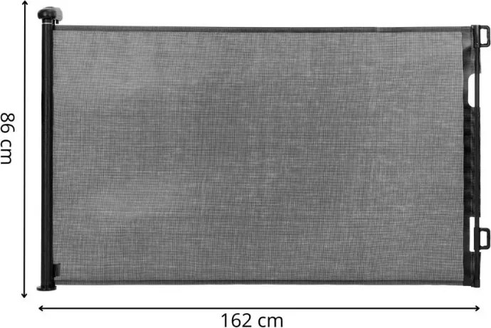 Bezpečnostní zábrana rolovací 7-80 cm SPRINGOS HA7525 černá