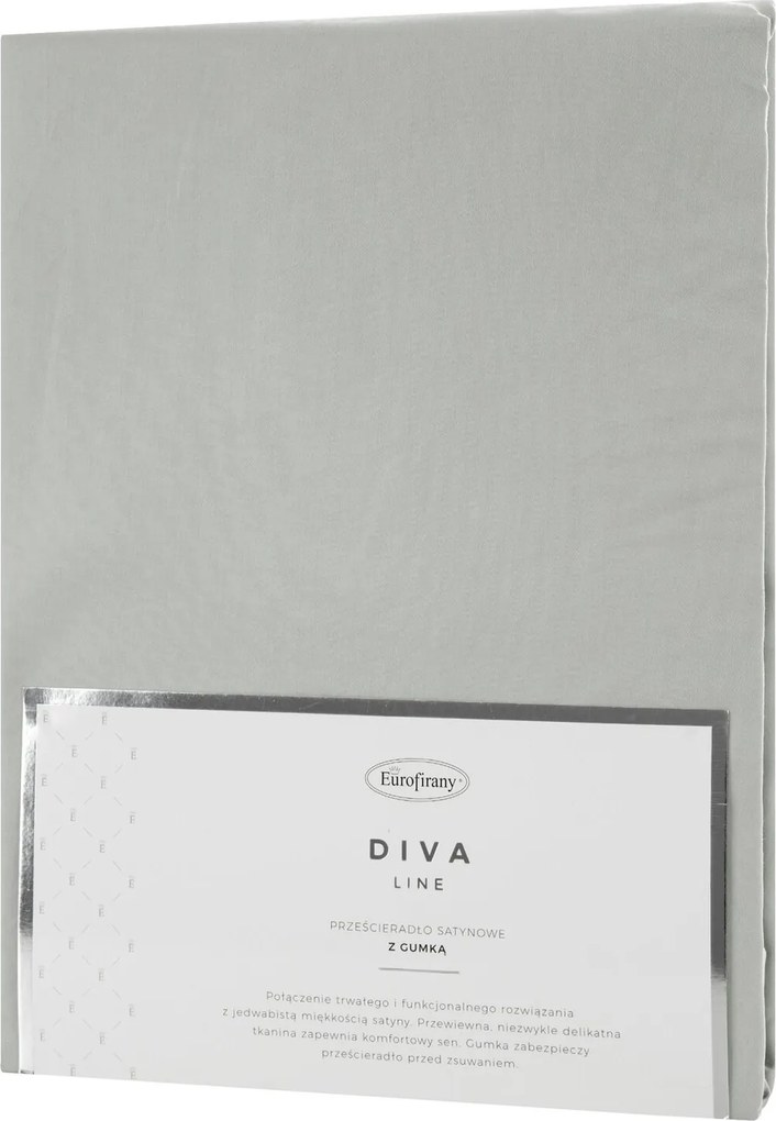 MAKOSATENOVÉ PROSTĚRADLO DINA 200X220 CM SVĚTLEŠEDÉ