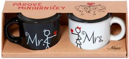 Nekupto Mini hrnky - Mr. and Mrs. -