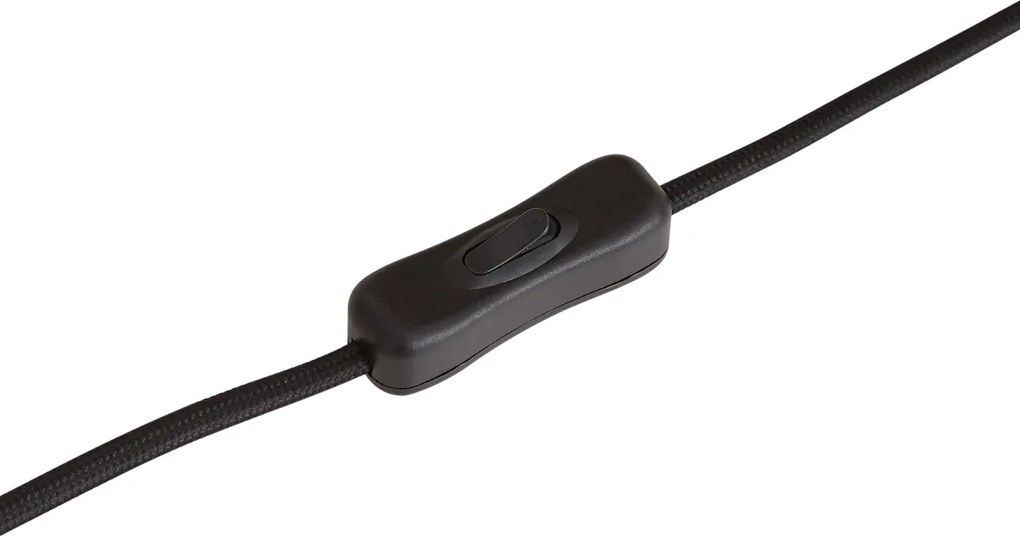 Retro stolní lampa zelená s látkovým stínidlem - Captain