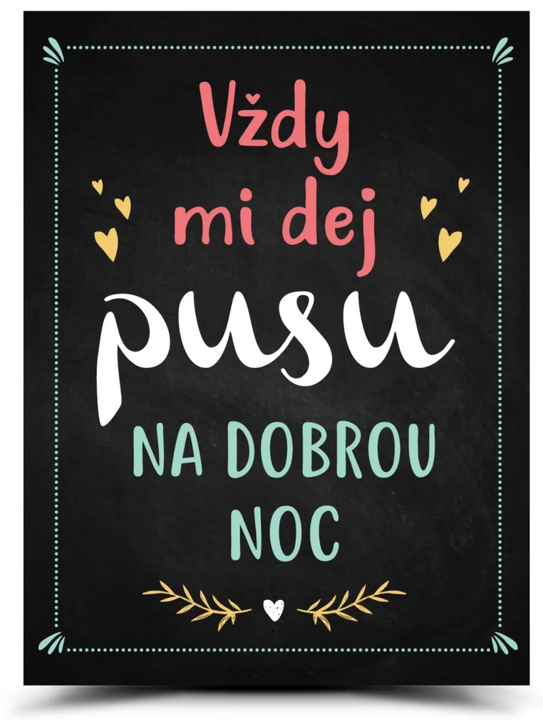 Ahome Cedulka Pusa na dobrou noc 32 x 24 cm