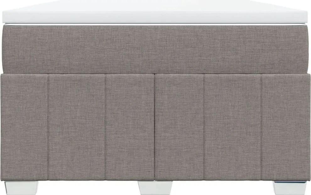 Box spring postel s matrací taupe 120x190 cm textil 3285460