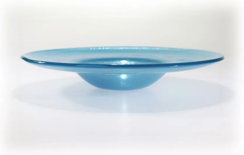 BDK-GLASS Skleněná mísa PASTA 29cm - tyrkysová