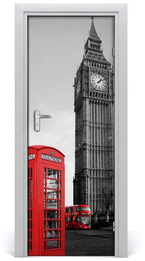 Fototapeta samolepící na dveře Big Ben Londýn 75x205cm
