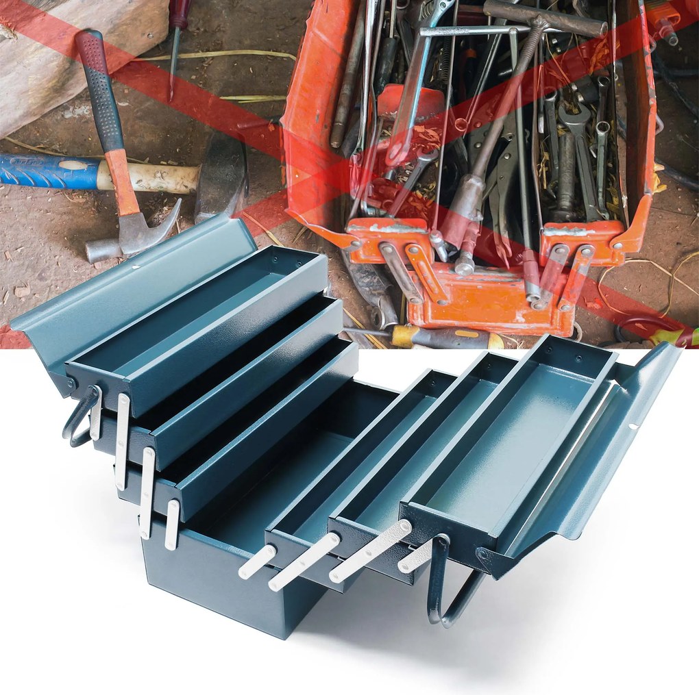 Bedna na nářadí Wiltec – 420 × 200 × 250 mm (61818)
