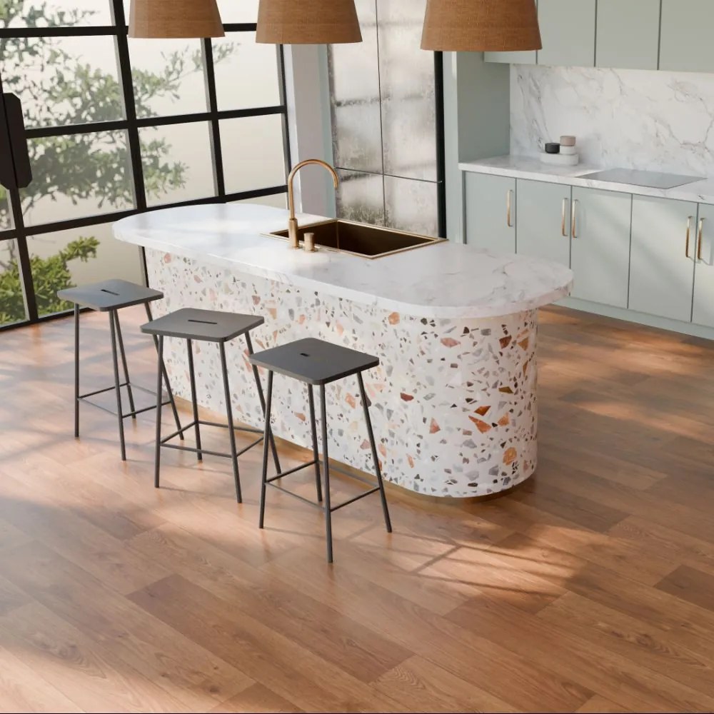 TARKETT PVC podlaha - lino Topaz 70 Swan Russet - hnědé dřevo ŠÍŘKA: 3 m, POUŽITÍ: Zátěžové