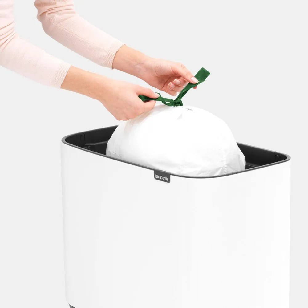 Bílý dotykový ocelový odpadkový koš 36 l Bo Touch Bin – Brabantia