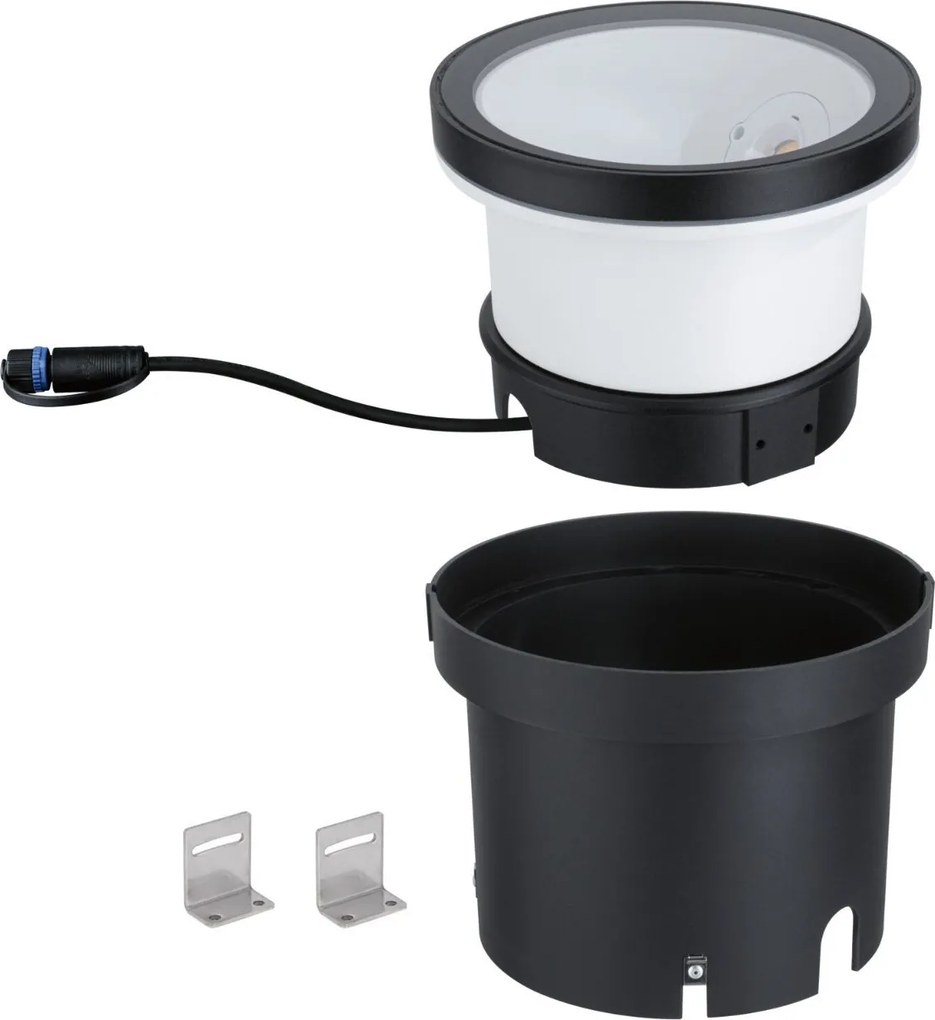 P 94669 Plug & Shine LED osvětlení zdí Ocos IP67 3000K 6,1W antracit - PAULMANN