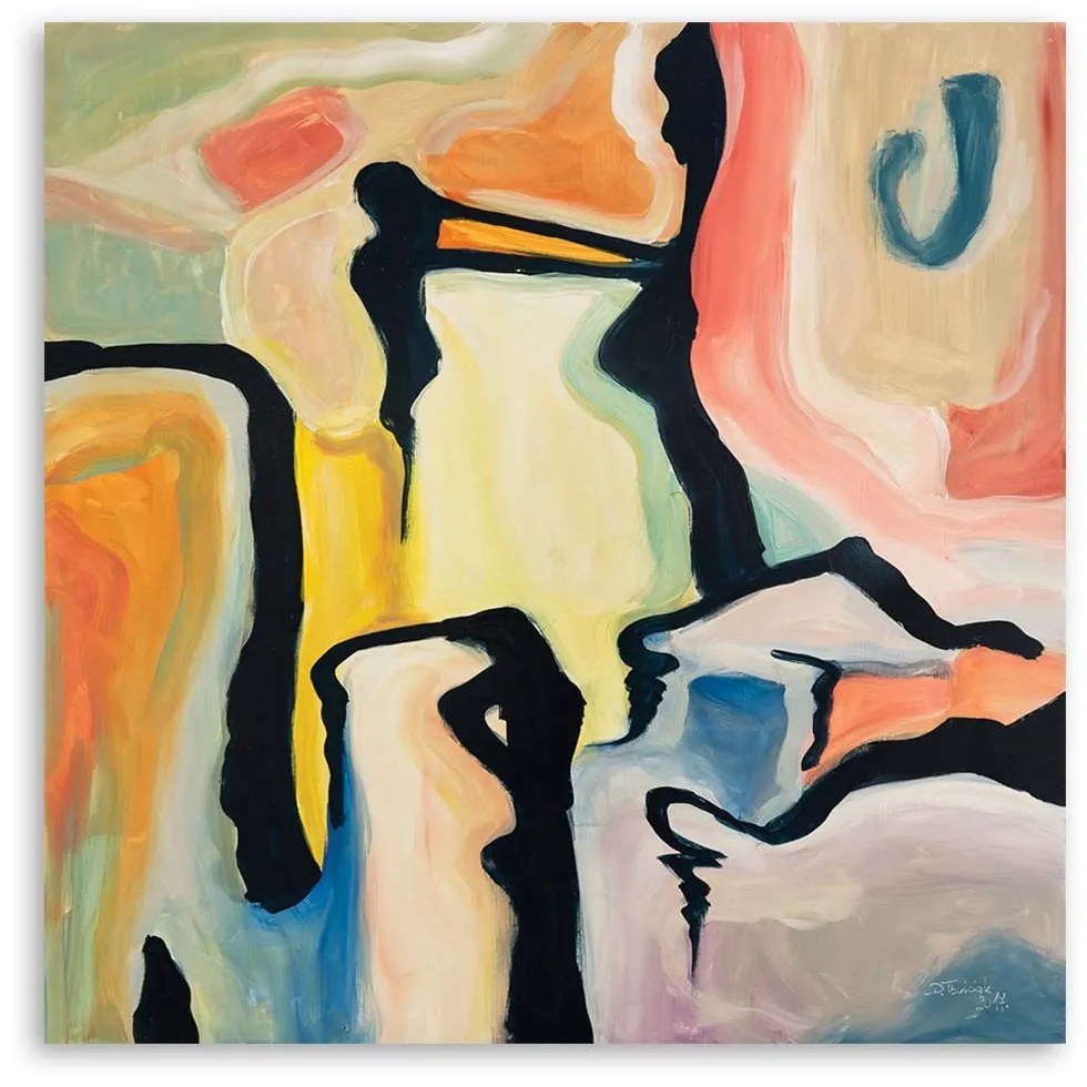 Gario Obraz na plátně Pastelová kompozice Rozměry: 30 x 30 cm