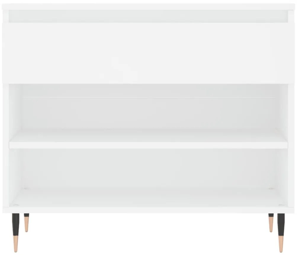 Botník bílý 70 x 36 x 60 cm kompozitní dřevo - Default Title