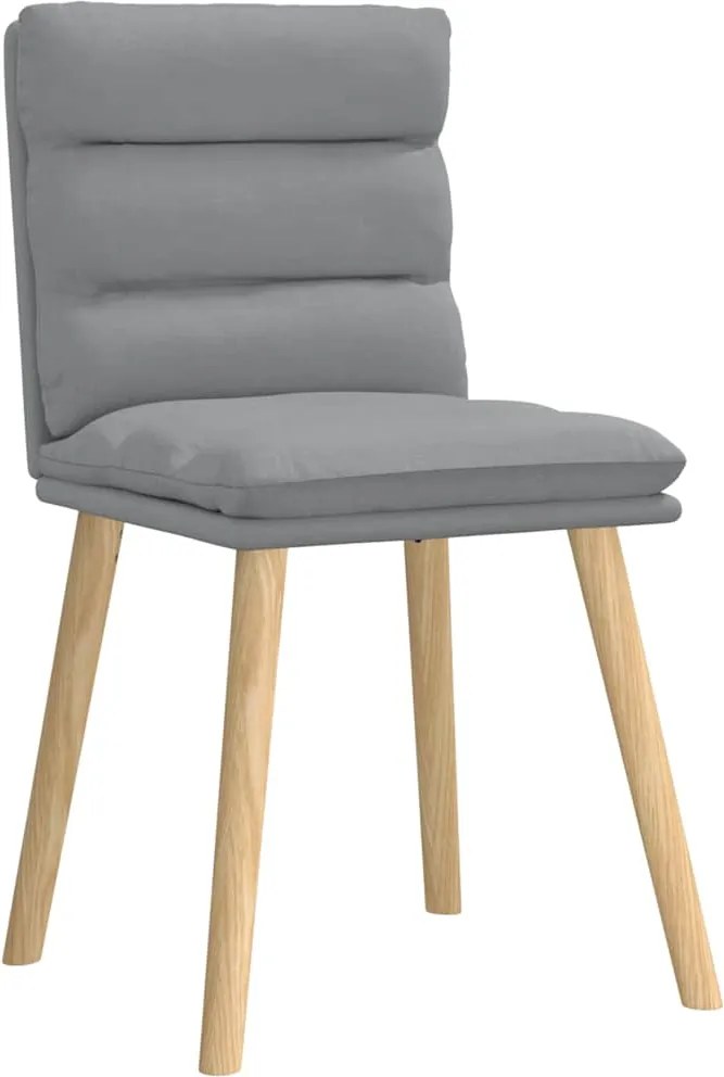 Jídelní židle 4 ks světle šedé textil 3315393