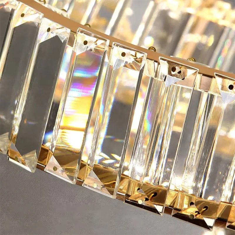 Toolight Závěsné designové osvětlení CRYSTAL LED + dálkové ovládání APP1538-CP GOLD