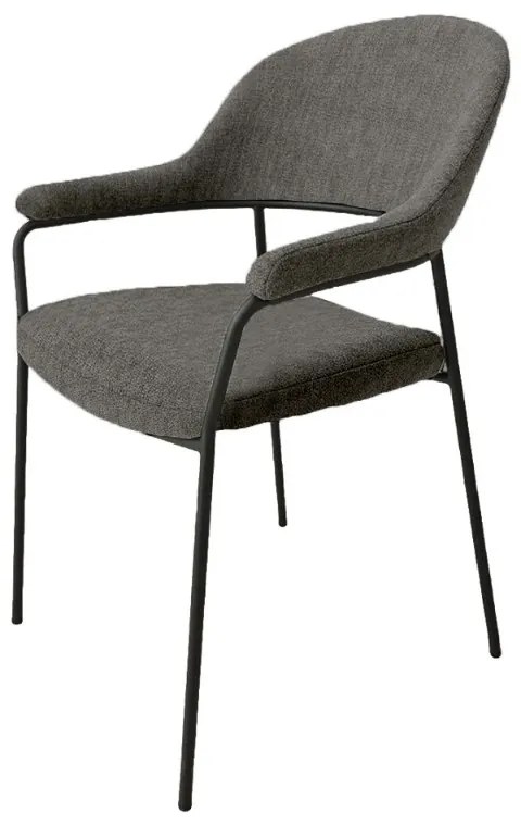 Designová jídelní židle Raddix tmavě šedá