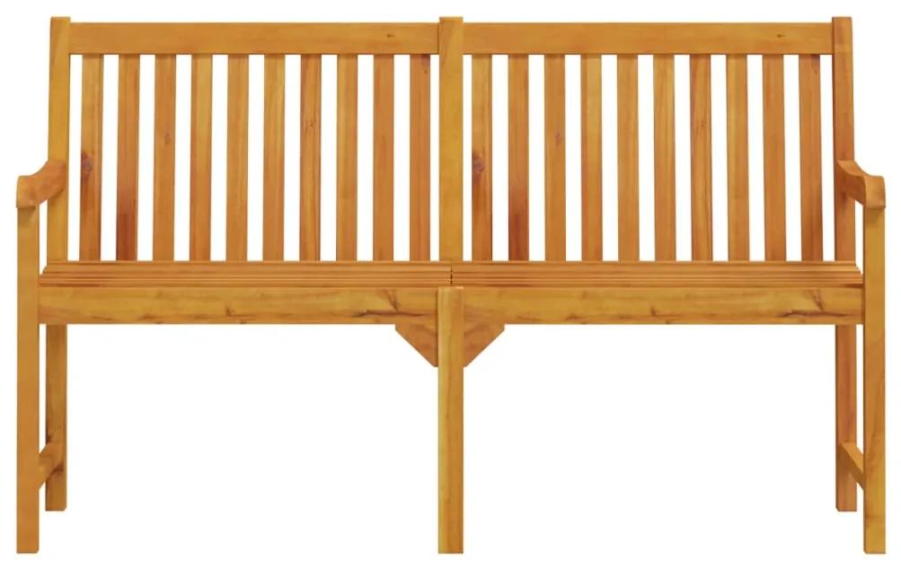Zahradní lavice 150 cm masivní akáciové dřevo,  316611
