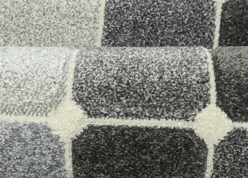 Koberce Breno Kusový koberec PORTLAND 172/RT4K, Šedá, Vícebarevné, 120 x 170 cm