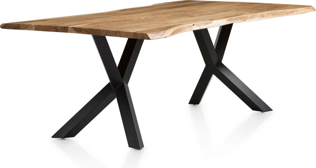 XXXLutz JÍDELNÍ STŮL, akácie, přírodní barvy, černá, 240/110/76,5 cm P & B - Jídelní stoly - 001769018127