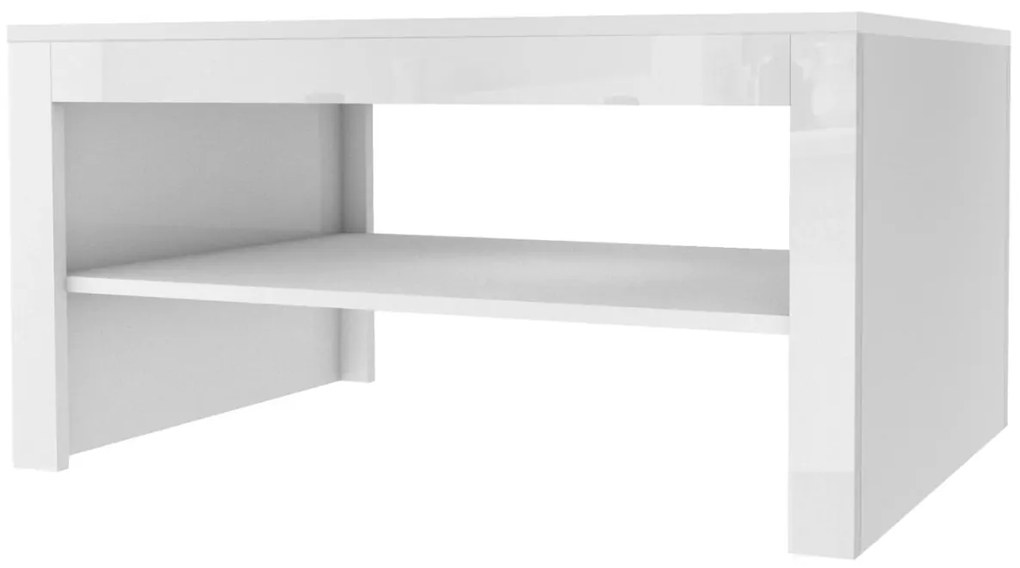 Konferenční stolek Selene 41 90 cm bílý lesk/mat