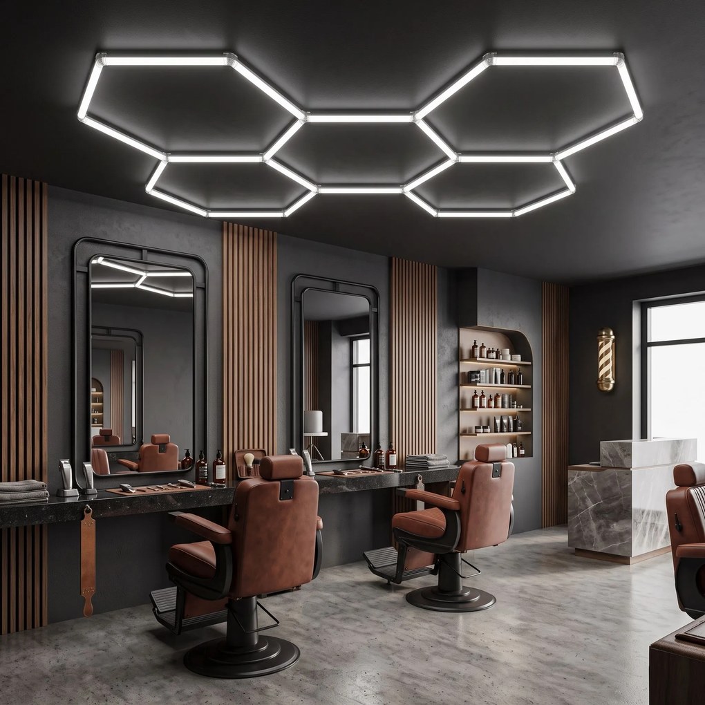 Toolight Toolight, LED stropní svítidlo HEXAGON 5 modulů, JNH051-H, bílá, OSW-56243
