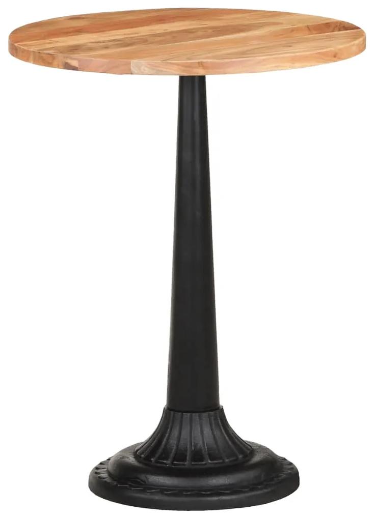 vidaXL Balkonový stolek Ø 60 x 76 cm masivní akáciové dřevo