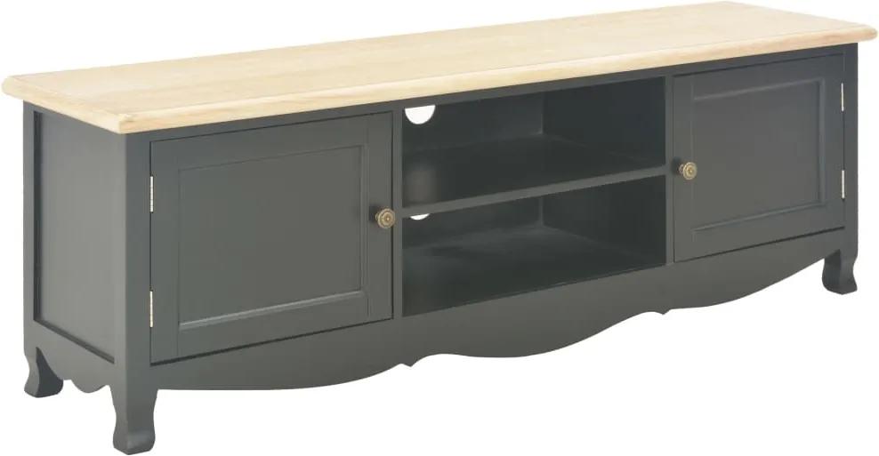 TV stolek Horton - černý - dřevo | 120x30x40 cm