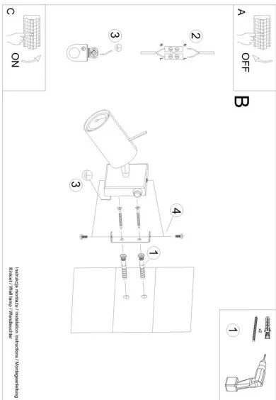 Sollux SL.1024 - Nástěnné bodové svítidlo RING 1xGU10/10W/230V bílá
