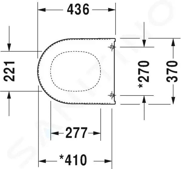 DURAVIT - Darling New WC sedátko, bílá (0069810000)