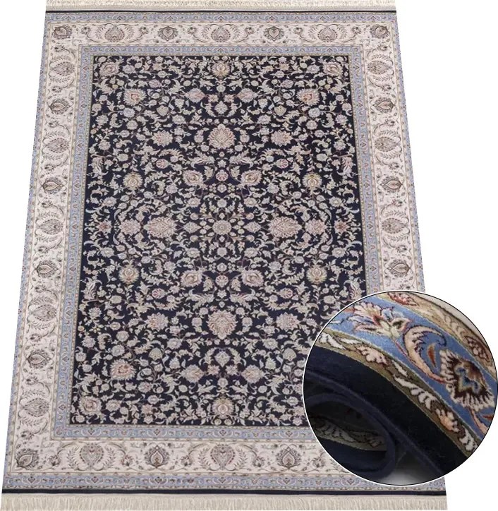 BE Koberec Anatolia Silk 66524 BLUE - modrý obdélníkový Rozměr: 80x150 cm
