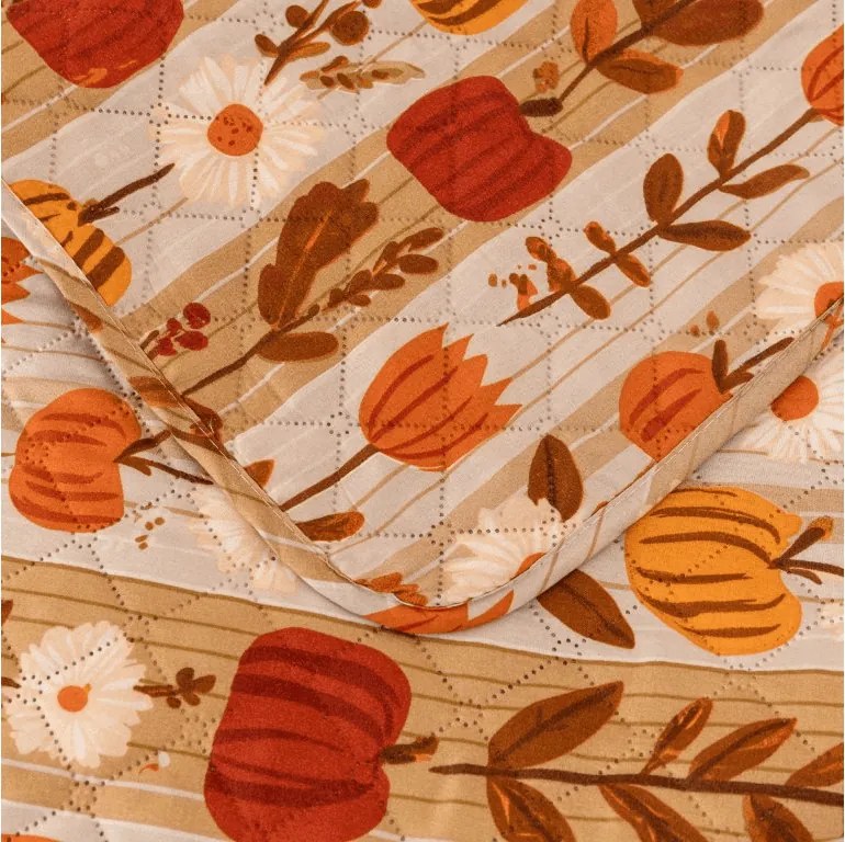 Přehoz na postel PUMPKIN STRIPES, barevný Rozměr: 220 x 240 cm