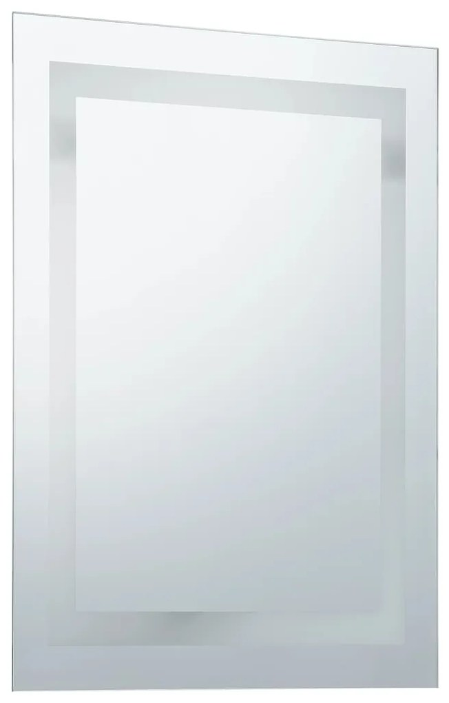 Koupelnové zrcadlo s LED světly a dotykovým senzorem | 60x100 cm