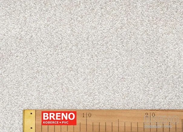 Breno Metrážový koberec ROXAS 02, šíře 400 cm, Bílá