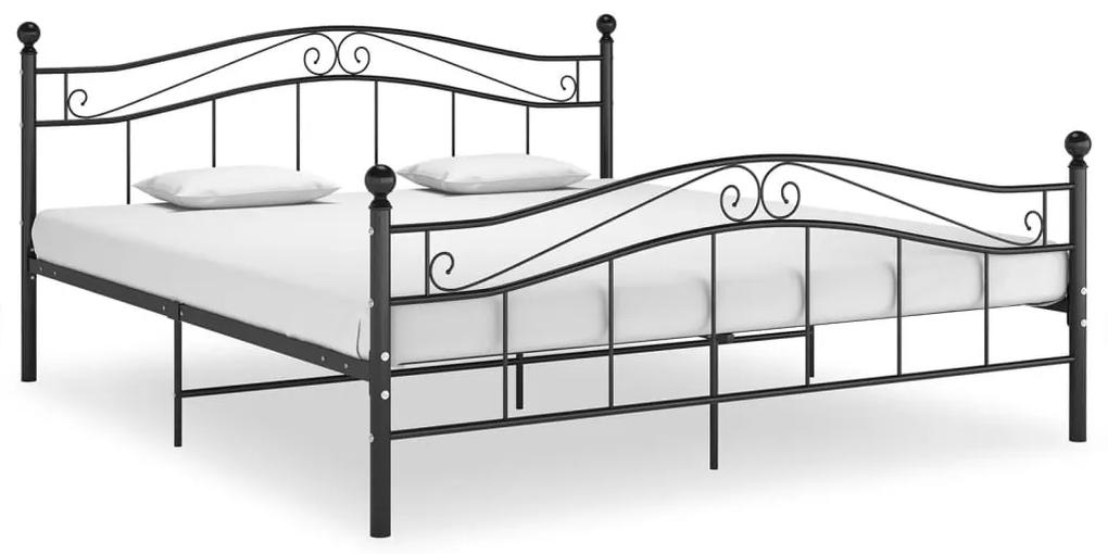 Rám postele černý kov 140 x 200 cm,  324997