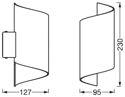 Ledvance - LED Stmívatelné nástěnné svítidlo SMART+ TWIST LED/12W/230V Wi-Fi