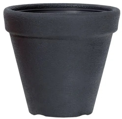 Prosperplast Nízký květináč Classic tmavě šedý, varianta 25,5 cm