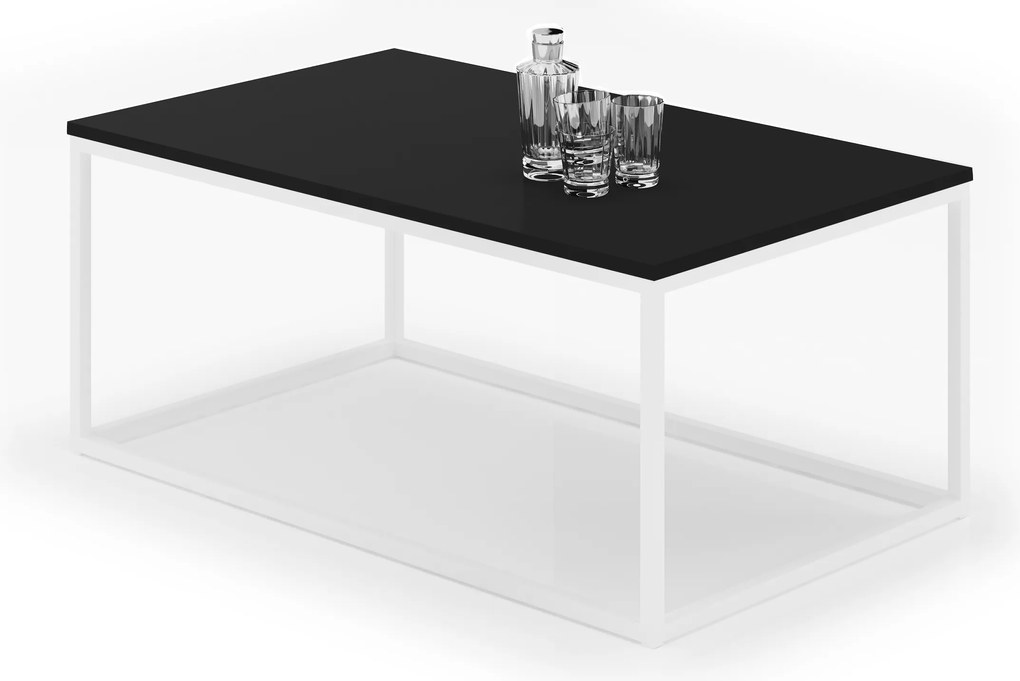 ADRK Furniture Konferenční stolek NARISA 100x60 CT-NAR-W-B