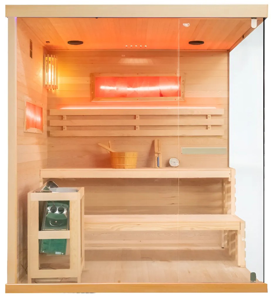 BPS-koupelny Finská sauna Relax HYD-6195 180x160, 4-5 osob