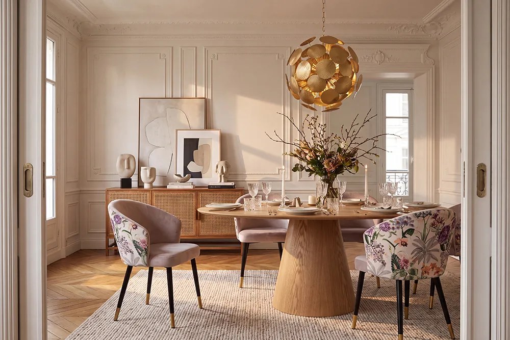 Designová židle Scarlet CLASSIQUE - sametová šeříková