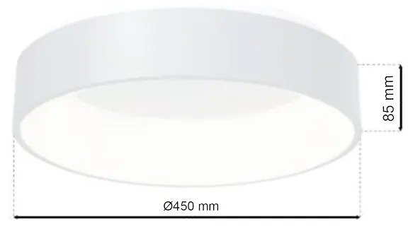 Stropní LED svítidlo Ohio, 1x LED 40w, 3000-4000k, w