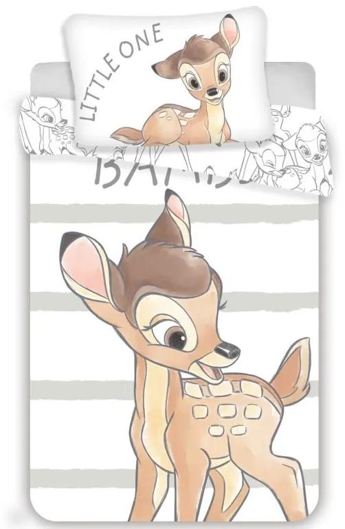 JERRY FABRICS Povlečení do postýlky Bambi stripe baby Bavlna, 100/135, 40/60 cm