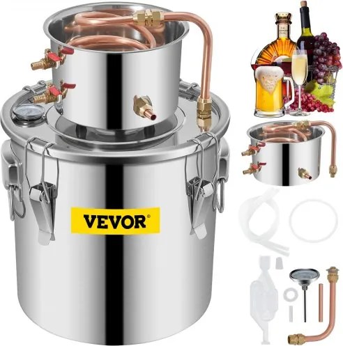 Destilační přístroj Distiller 11,4 l 12 L z nerezové oceli Vodní destilátor Měděná