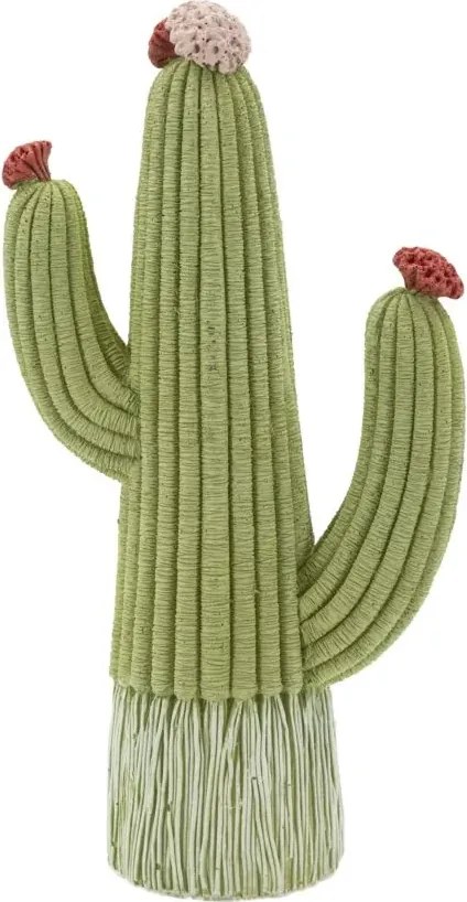 Dekorativní soška Cactus 25 cm zelená