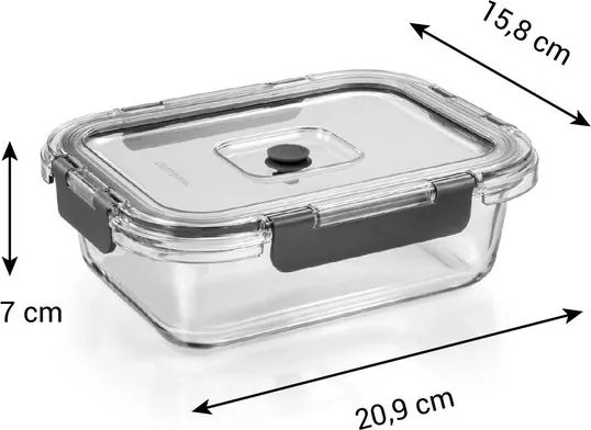TESCOMA Vakuová dóza skleněná 4FOOD 1,0 l