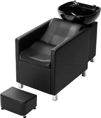 Shampoo Backwash Křeslo Salon & Spa Stanice na mytí vlasů se širokou opěrkou nohou